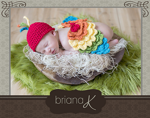 Ravelry: Newborn Bird with Hat/Tieback Options pattern by Briana K Designs