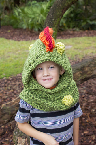Ravelry: Dragon Hooded Cowl pattern by Briana K Designs