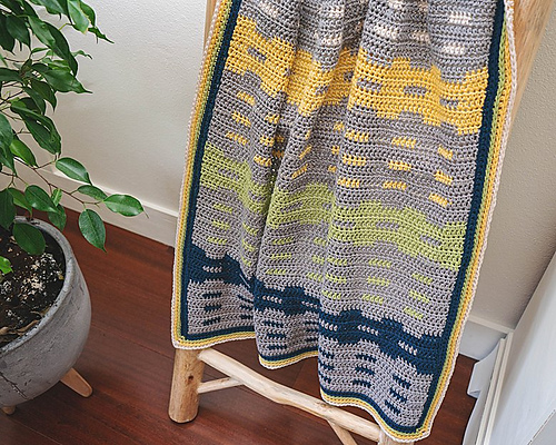 Ravelry: Garden Fence Crochet Blanket pattern by Briana K Designs
