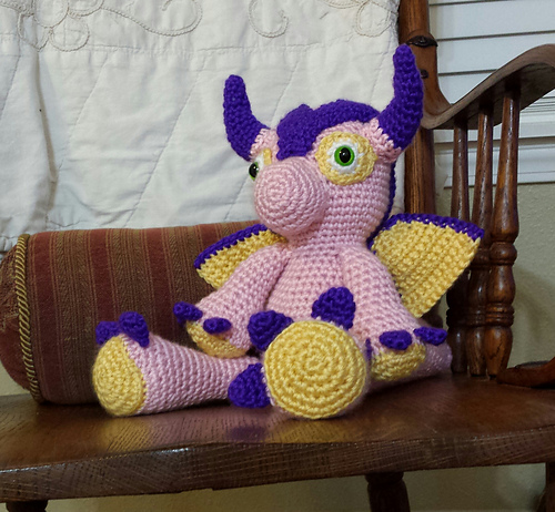 Ravelry: Flicker the Dragon Amigurumi pattern by Forever Stitchin