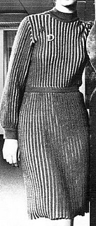Ravelry: 1869 Dress ridged pattern pattern by Passap Design Team