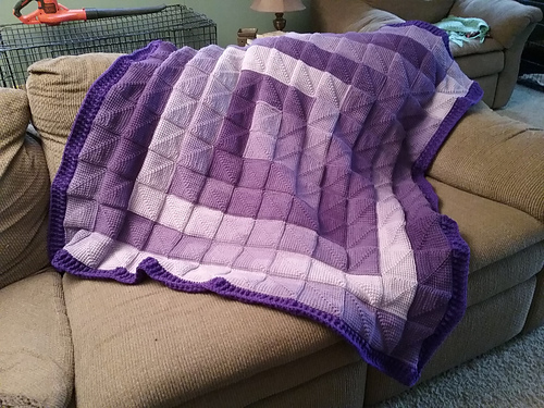 Ravelry: Modern Squares Throw pattern by Brenda-Leigh Bennett