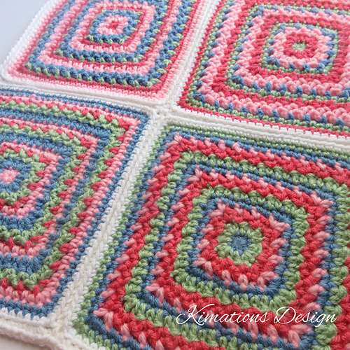 Ravelry: Alpine Square (Alpine Flowers) 8" pattern by Kimberly Saunders