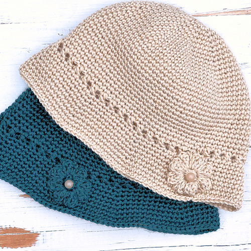 Ravelry: Flower Cloche Womens Hat pattern by Kim Guzman