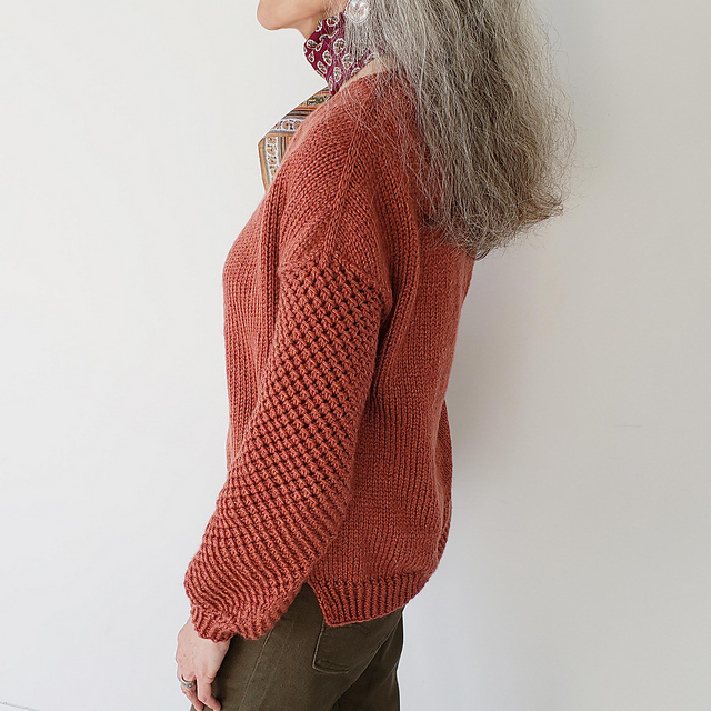 Ravelry: kimmyz's Mesh Sleeve Jumper (Test Knit)