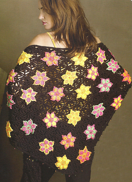 Ravelry: Summer Flower Wrap pattern by Kim Rutledge