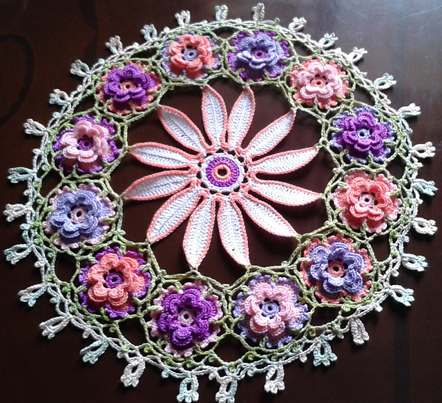 Ravelry: kishpi's Wild Garden Rose Doily