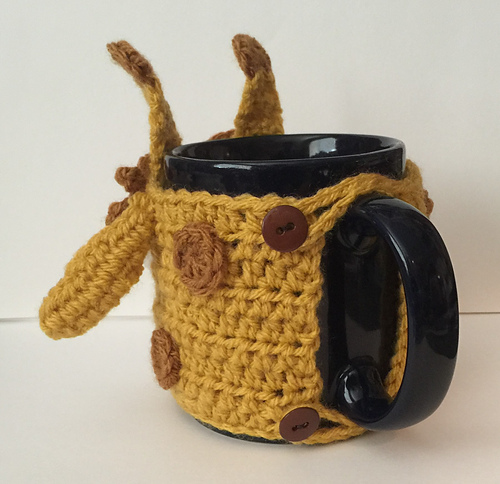 Ravelry: Giraffe Coffee/ Tea Mug/ Cup Cozy pattern by Katerina Cohee