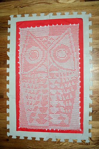 Ravelry: Owl Filet Modern Owl Curtain Wall Panel Chart Graph pattern by ...
