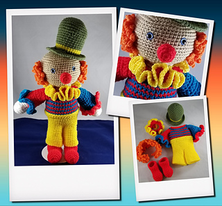 Ravelry: Pookie Clown pattern by Kelli's Kreations