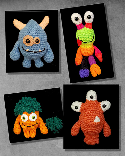 Ravelry: Little Monsters pattern by Kelli's Kreations