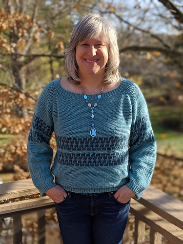 Ravelry: Mosaic Cropped Sweater pattern by Sylwia Kawczyńska