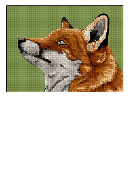 Ravelry: Fox graphghan pattern by klavdia eliseeva