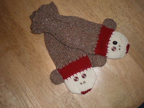 Ravelry: Sock Monkey Mittens pattern by Kay LeTourneau