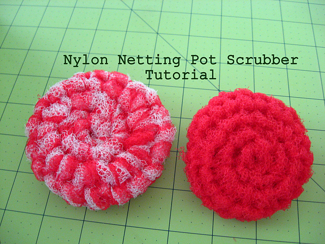 Ravelry: Crochet Pot Scrubber from Nylon Netting pattern by Kari McNew