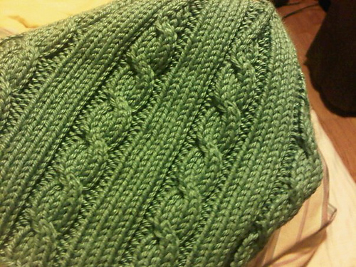 Ravelry: Ribbed Cable Hat pattern by Kali A. Salvatore