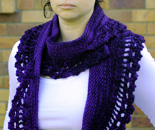 Ravelry: Chunky Scallop Scarf pattern by Kiri FitzGerald