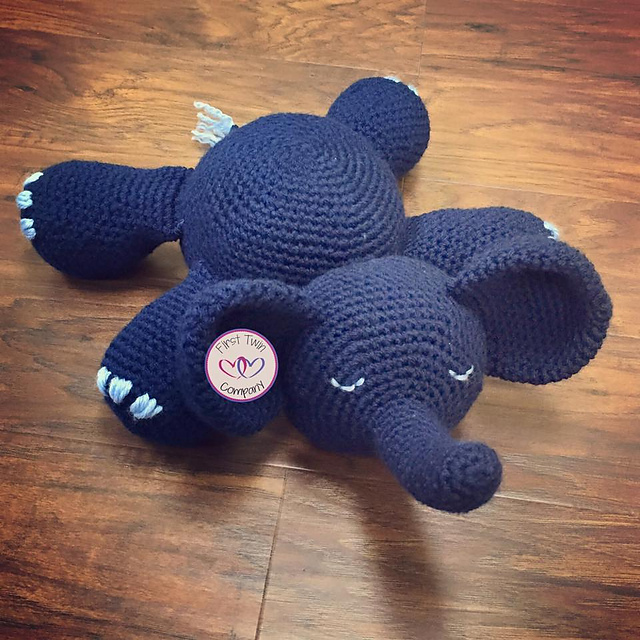 Ravelry: Sleepy Elephant Stuffie pattern by Kristi Simonsen/First Twin ...