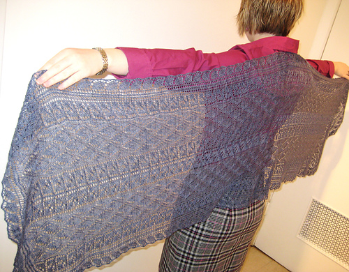 Ravelry: Berry Blue-tiful Summer Stole S2022 pattern by Joan Schrouder