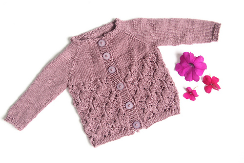Ravelry: Bouquet de fleurs cardigan pattern by Anne B Hanssen