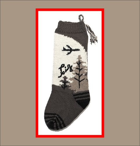 Ravelry: The Reindeer Christmas Stocking pattern by Robin Denney
