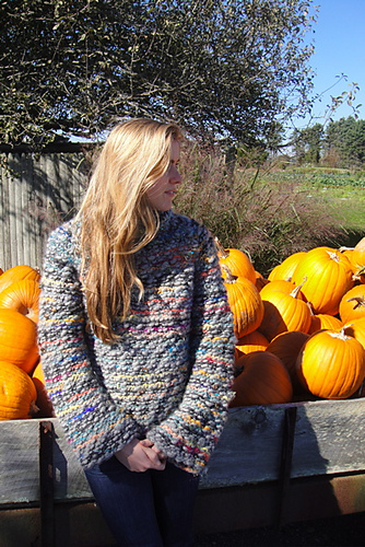 Ravelry: Handspun Saturday Sweater pattern by Cheryl Kubat