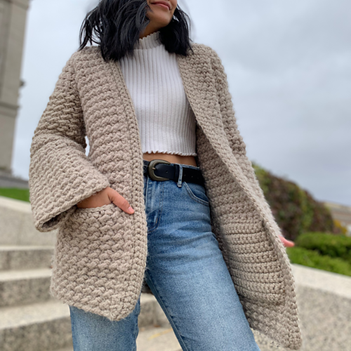 Ravelry: Even moss stitch sweater pattern by Wannipa Yunker