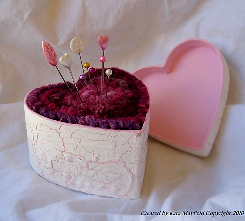 Ravelry: Knitted Shabby Chic Pin Cushions pattern by Kara L. Mayfield