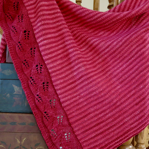 Ravelry: Leaf Press Shawl pattern by Judy Marples