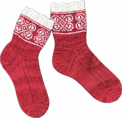 Ravelry Wenches Xmas Socks 2024wenches Julesokker 2024 Pattern By Wenche Roald