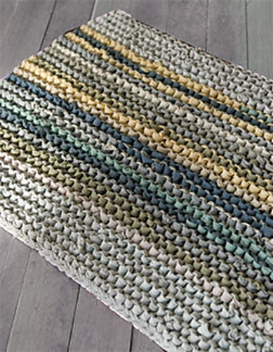 Ravelry: Knit t-shirts into rugs pattern by Gail Neumann