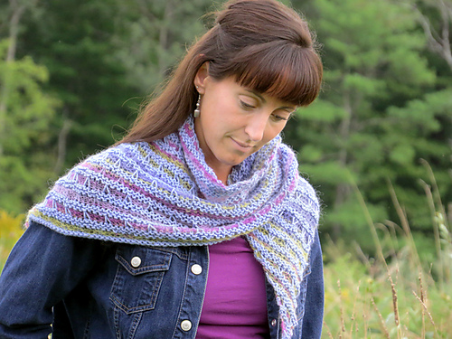 Ravelry: Reversing Falls Shawl pattern by Hélène Rush