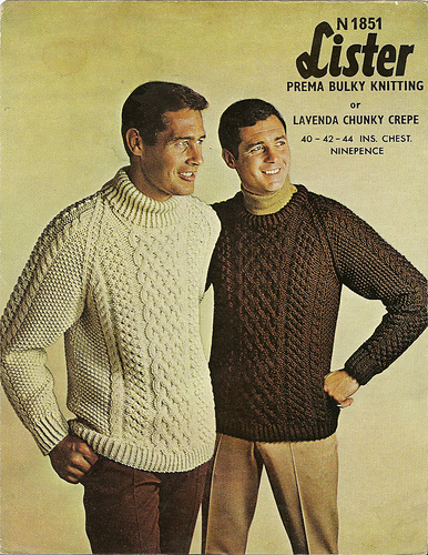 Ravelry: Men's Cabled Sweater pattern by Lister & Co (Knitting Wools) Ltd