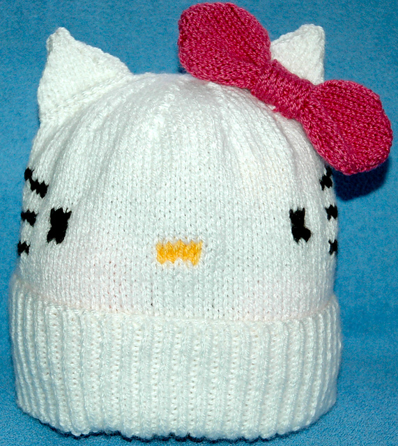 Ravelry: Aran – Children’s Kitty Cat Hat pattern by Knits-r-us