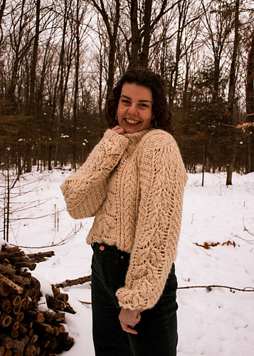 Ravelry: Lace Leaf Sweater pattern by Lillian Olson