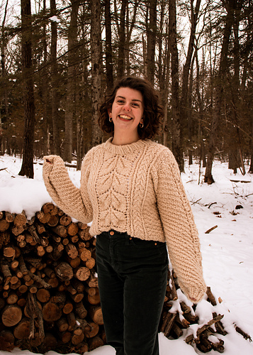 Ravelry: Lace Leaf Sweater pattern by Lillian Olson