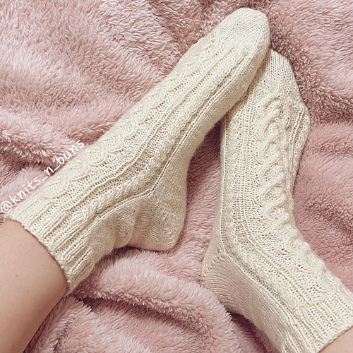 Ravelry: Heart Pretzel Socks pattern by Yujin Kim