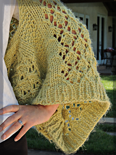 Ravelry: Big Lace Shrug pattern by karinknits designs