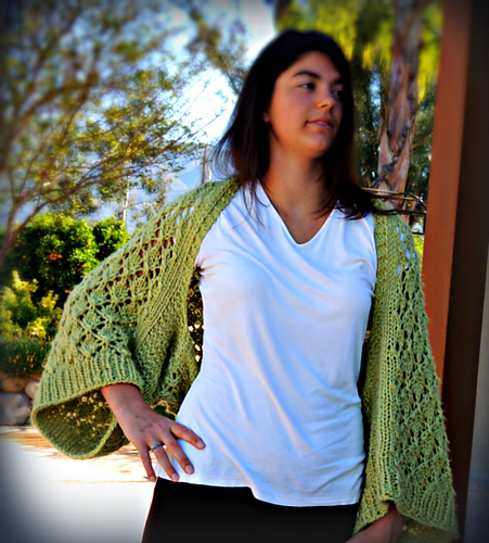 Ravelry: Big Lace Shrug pattern by karinknits designs