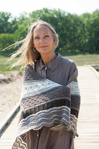 Ravelry: Bellwether Solstice Hap pattern by Anne Hanson