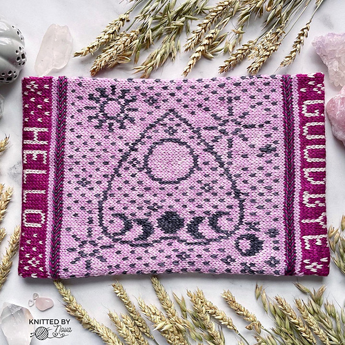 Ravelry: Spirit Board Cowl (Ouija/Talking board) pattern by Nova Hanson