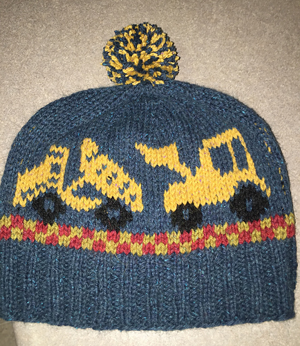 Ravelry: Front End Loader & Dump Trucks Hat pattern by Lynne Ulicki