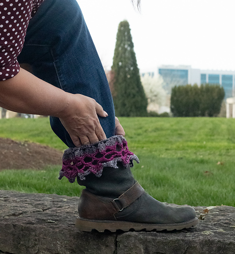 Ravelry: Nebula Boot Toppers pattern by Chelsea Barr