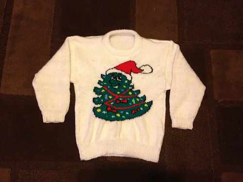 Ravelry: Christmas Tree Jumper pattern by Blonde Moments
