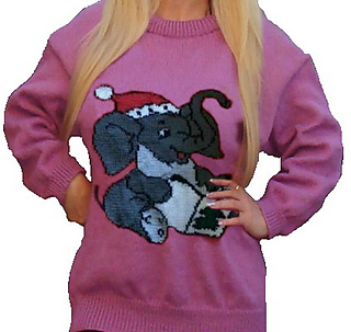Ravelry: Christmas Elephant Jumper pattern by Blonde Moments