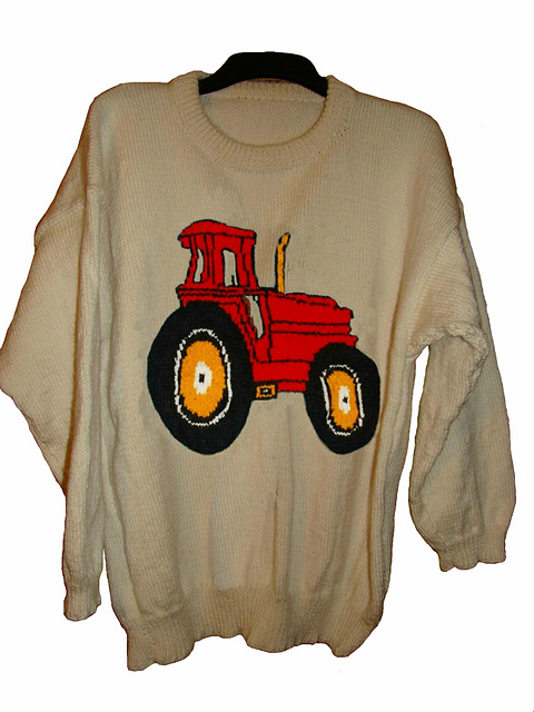 Ravelry: Childrens & Adults Tractor #4 jumper / Sweater Knitting ...