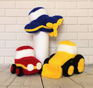 Ravelry: Car, Digger and Aeroplane pattern by Knitting by Post