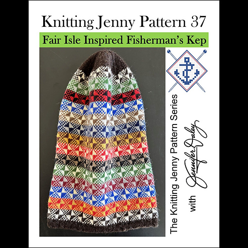 Ravelry: Knitting Jenny 37: Fair Isle Fisherman's Kep Hat pattern by ...