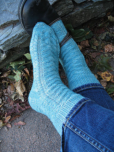 Ravelry: Azure Socks pattern by Deb Barnhill