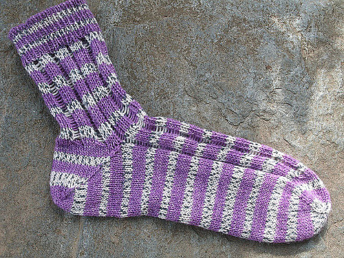 Ravelry: Ladders Sock pattern by Deb Barnhill